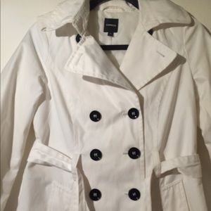 Express | Jackets & Coats | Express White Coat | Poshmark